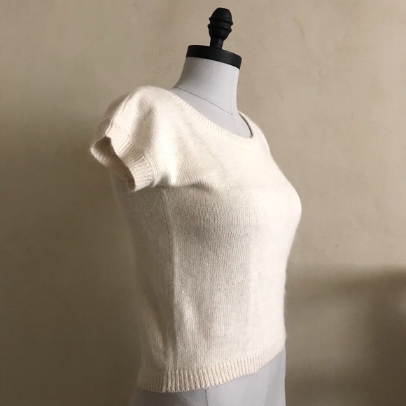 Vintage | Sweaters | Vintage Cream Angora Sweater Top | Poshmark